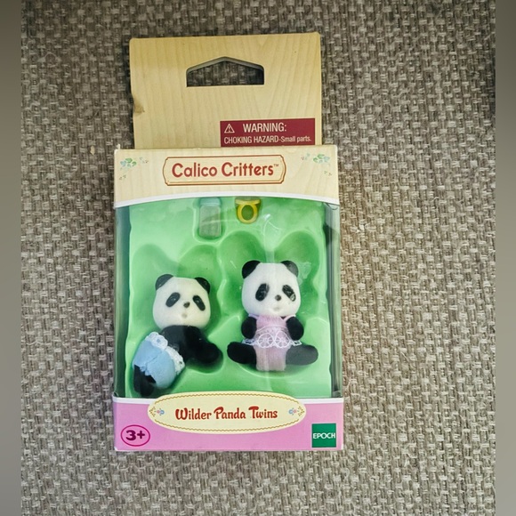 Calico Critter | Toys | Rare Htf Calico Critters Twin Boy Girl Pandas ...